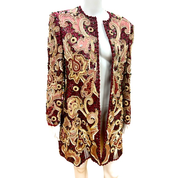 Mary McFadden | Jackets & Coats | Vintage Mary Mcfadden Couture Heavily ...